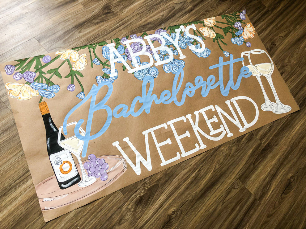 Bachelorette Banners - Custom – The Wavy Paintbrush