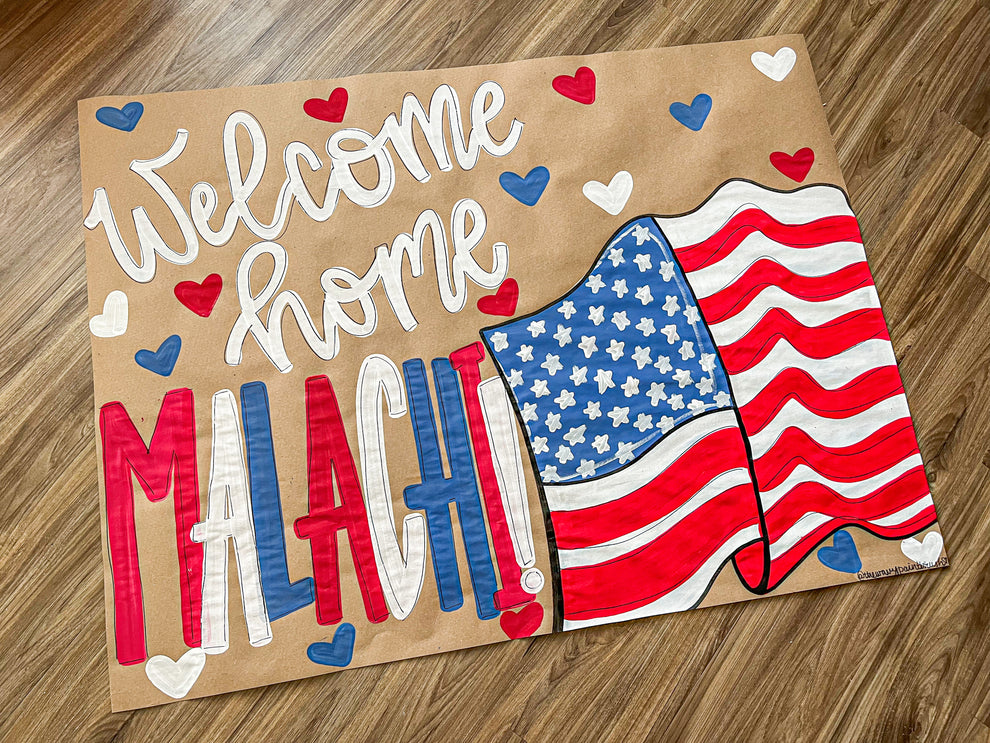 Welcome Home Banners - Custom – The Wavy Paintbrush