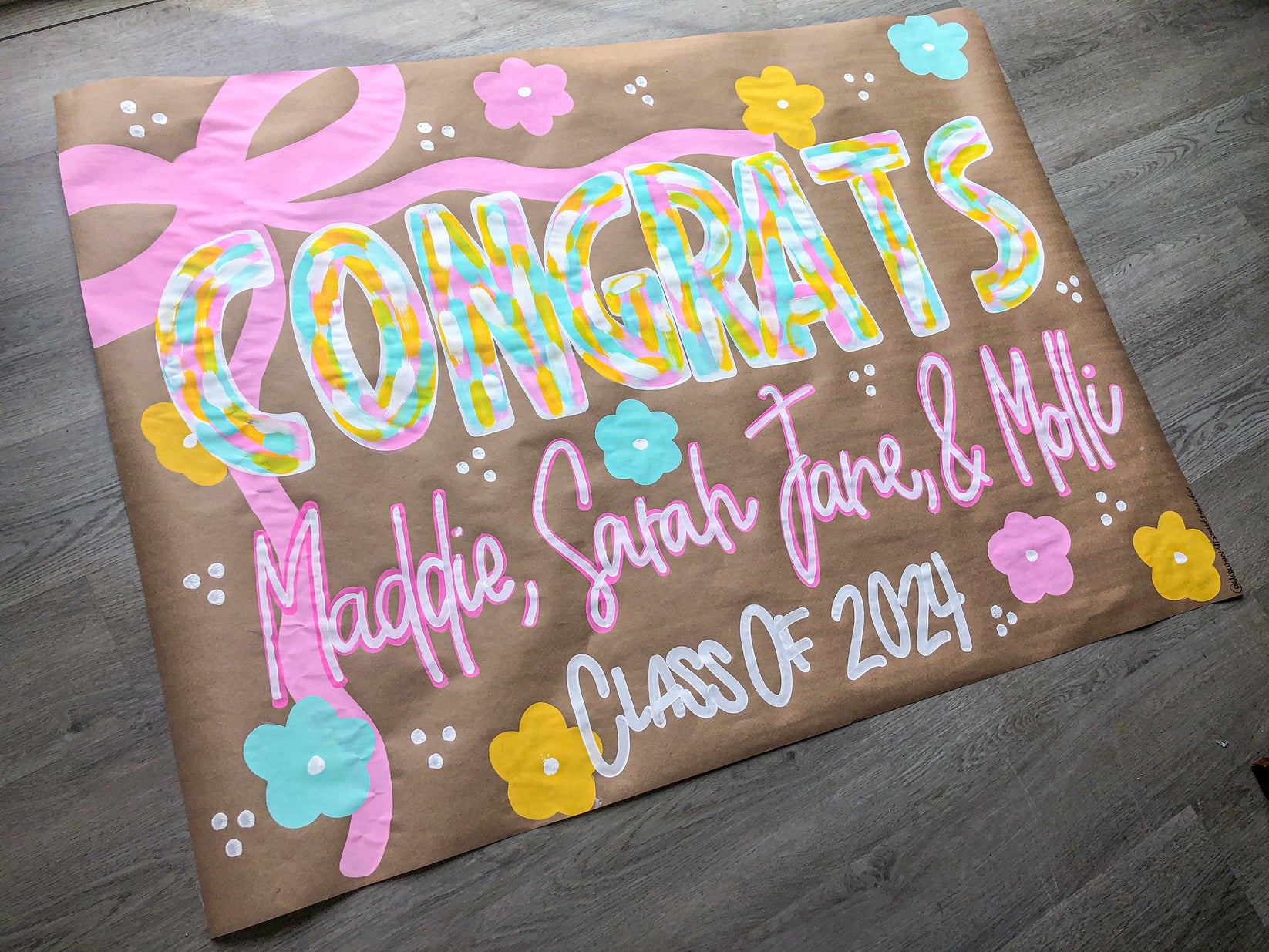 Graduation Butcher Paper Banners - Custom – The Wavy Paintbrush